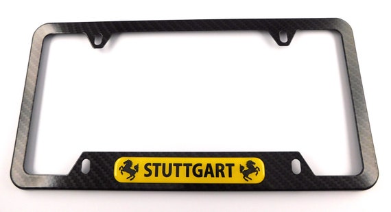 Stuttgart Flag Metal Black Aluminum Car License Plate Frame - Etsy