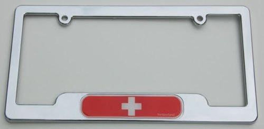 Switzerland Swiss Chrome Plated ABS License Plate Frame Holder Cover ...
