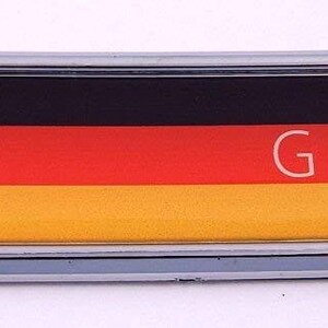 Germany German Flag Chrome Emblem 3D Auto Decal Sticker Car Bike Boat 5 ...