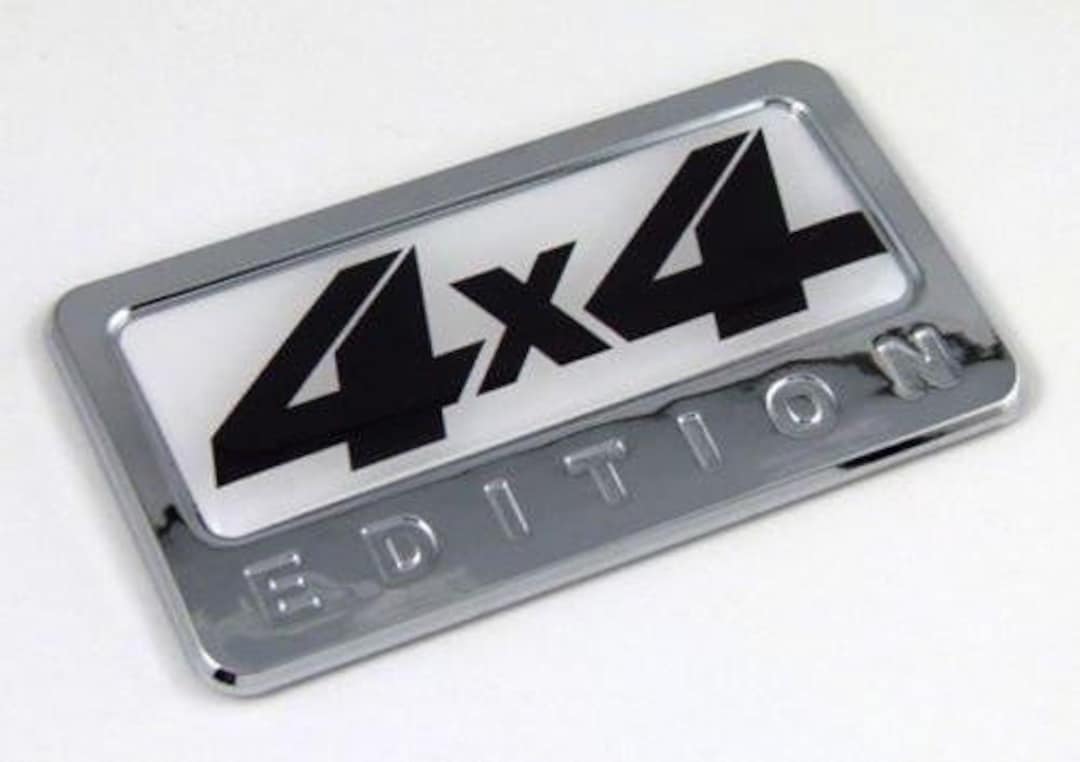 Car Chrome Decals Cbedi-4x4 4x4 Edition Chrome Emblem With Domed Decal ...
