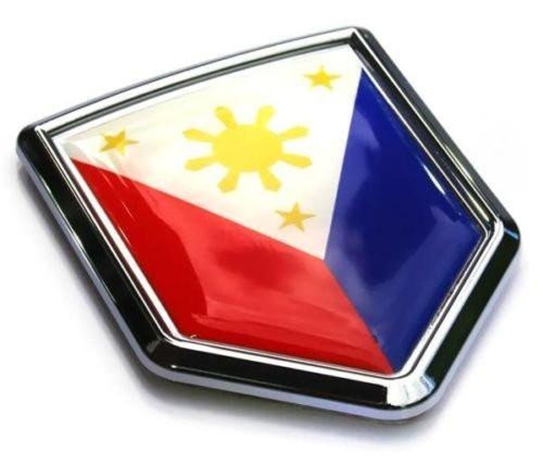 Philippines Flag Philippine Philippians Car Auto Chrome Emblem 3d Decal ...