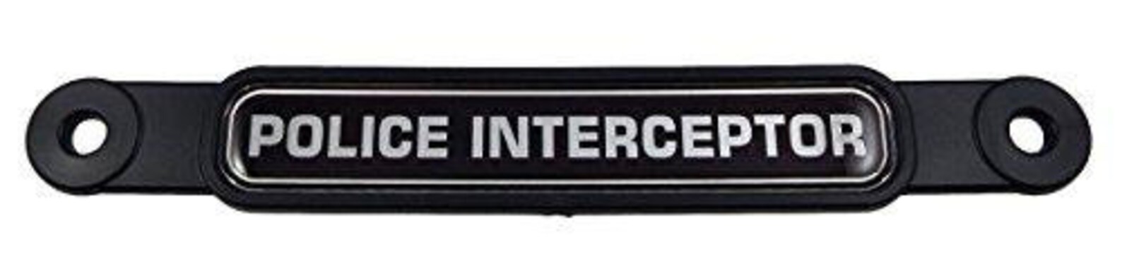 Police Interceptor Emblem Screw on Car License Plate Decal | Etsy