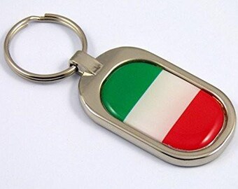 Italy Flag Keychain | Etsy