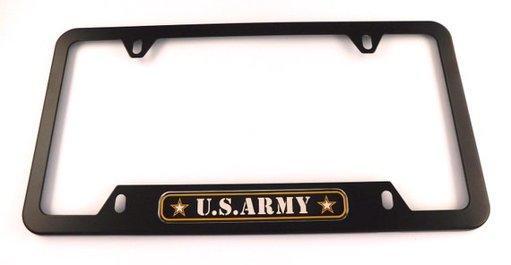 USA Army American Flag Metal black Aluminum Car License plate | Etsy