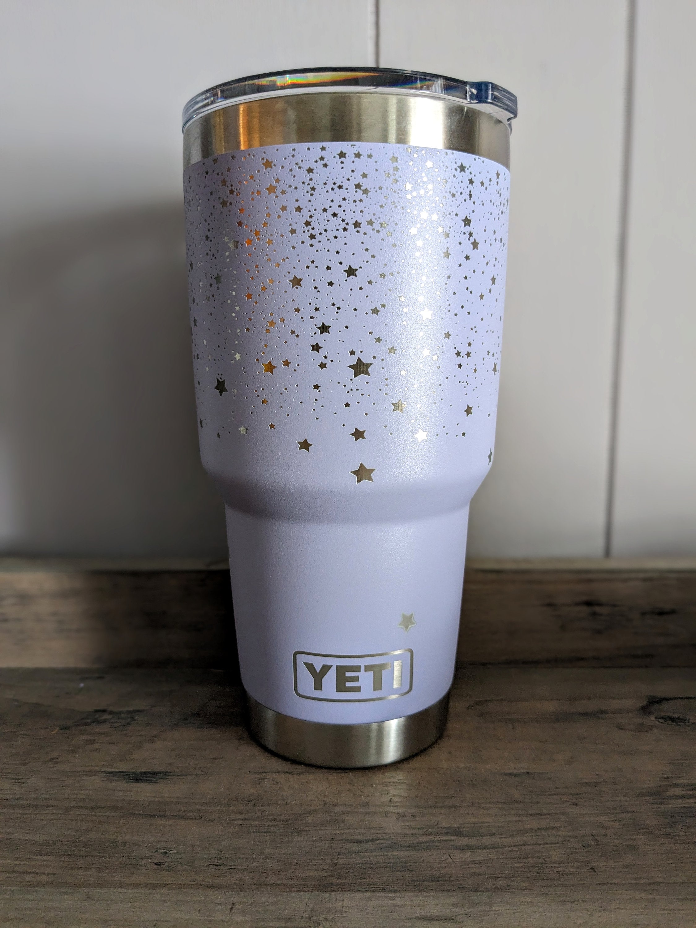 Yeti 30 Oz. Rambler, Engraved Yeti, Laser Engraved, Sparkle & Star ...