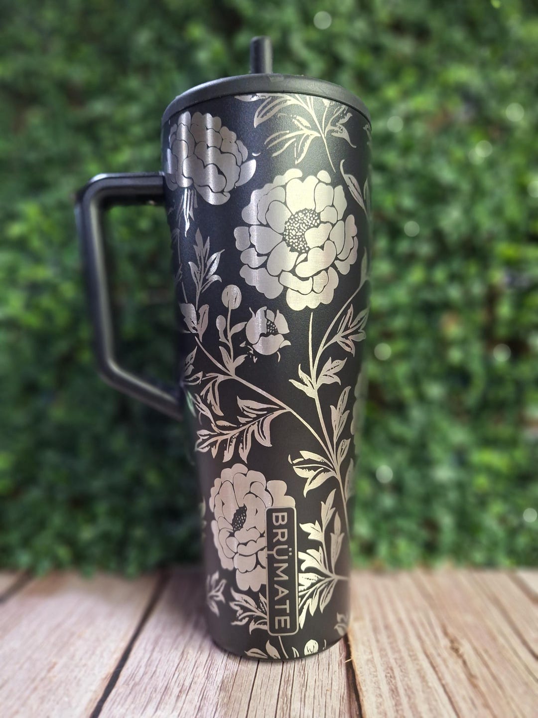 Engraved Brumate Era, 40 Oz Matte Black, Floral Pattern - Etsy