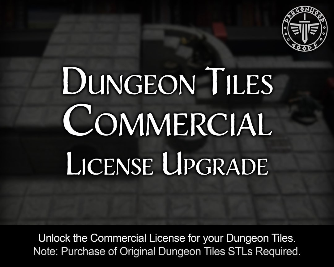Dungeon Tiles - Commercial License - Purchase of Original STL Dungeon ...