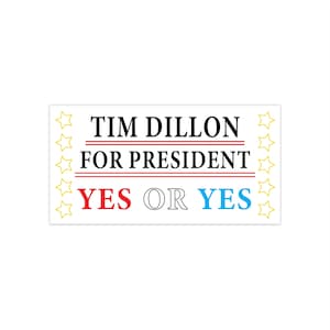 Tim Dillon for President Bumper Sticker - Etsy