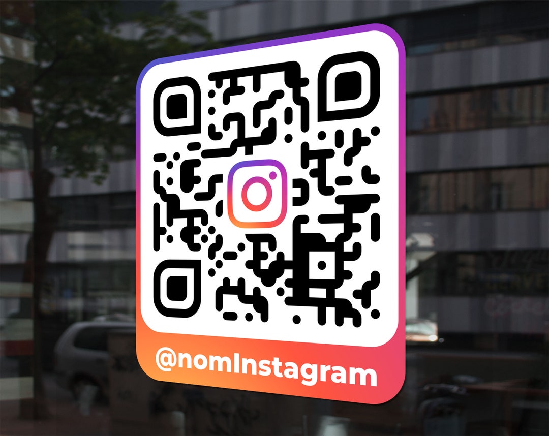 Instagram QR Code Sticker, Instagram QR Code Sticker, Digital Sticker ...