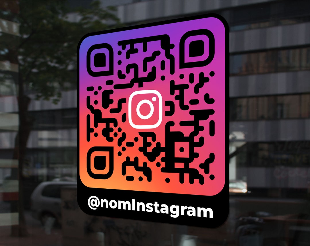 Instagram QR Code Sticker, Instagram QR Code Sticker, Digital Sticker ...