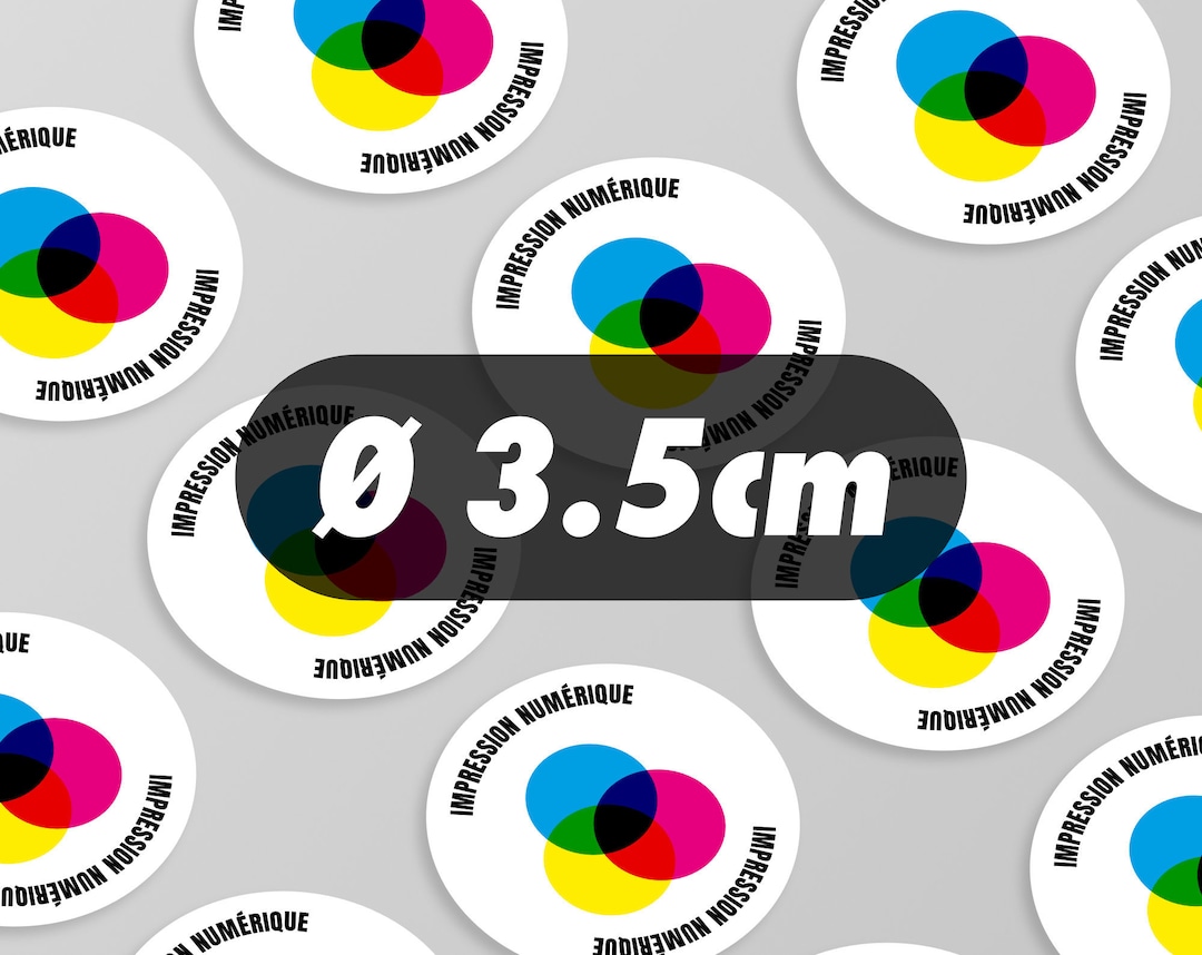 Round Sticker Sheets 3.5 Cm, Packaging Sticker, Round 35mm, Packaging ...