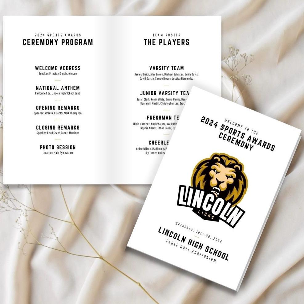 Sports Awards Banquet Program Template The Denver Broncos Football