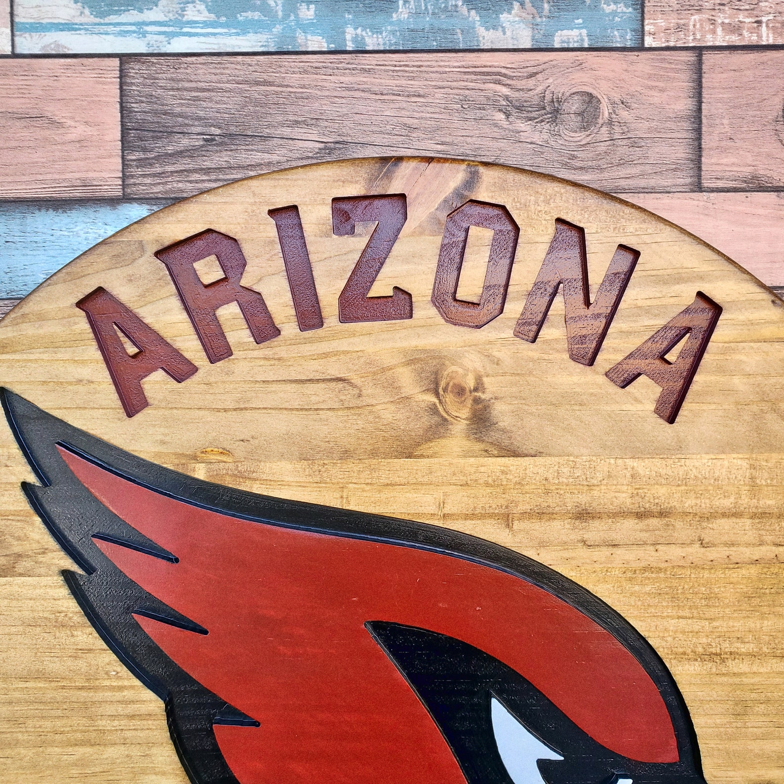 Arizona Cardinals Handmade Wood Sign - Etsy