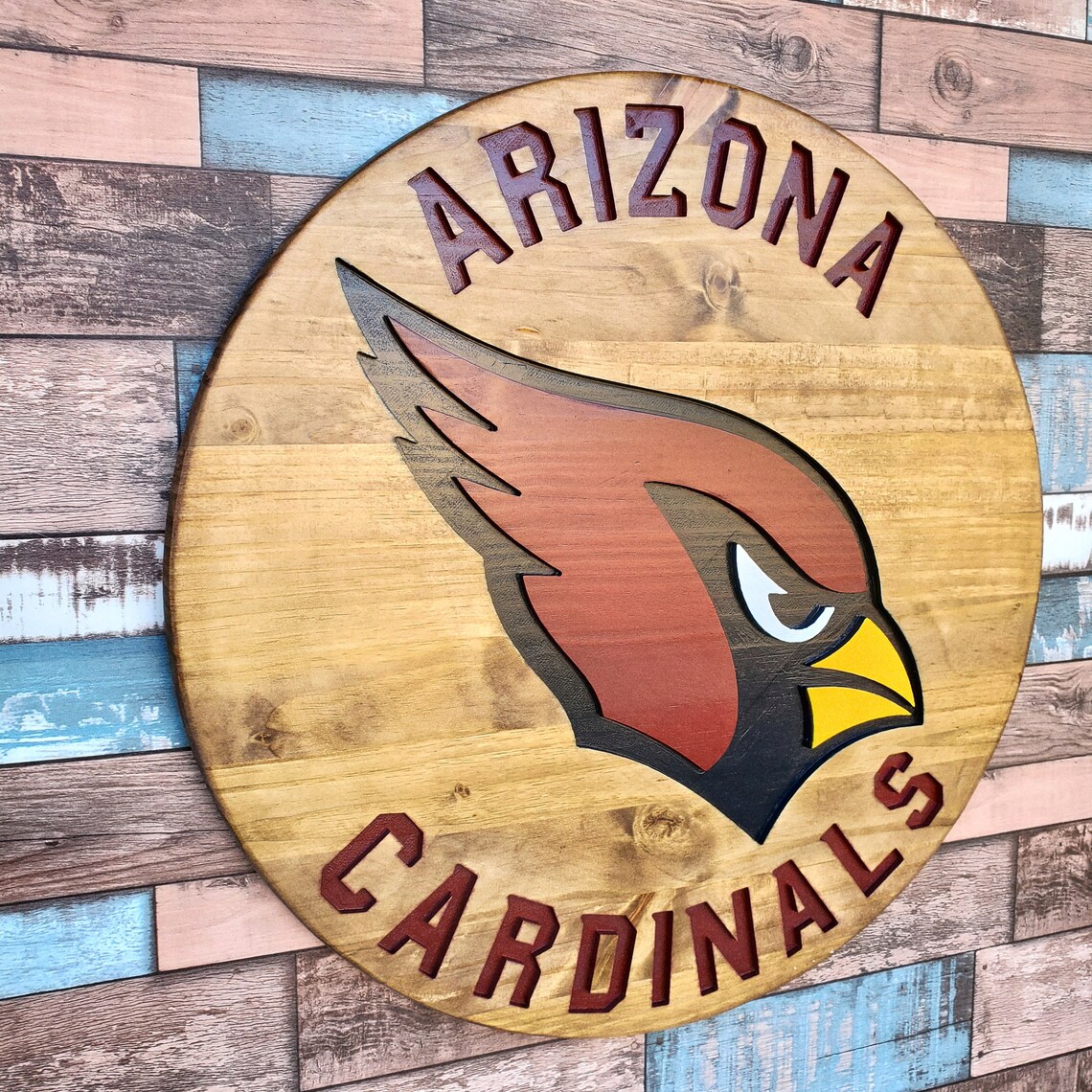 Arizona Cardinals Handmade Wood Sign - Etsy