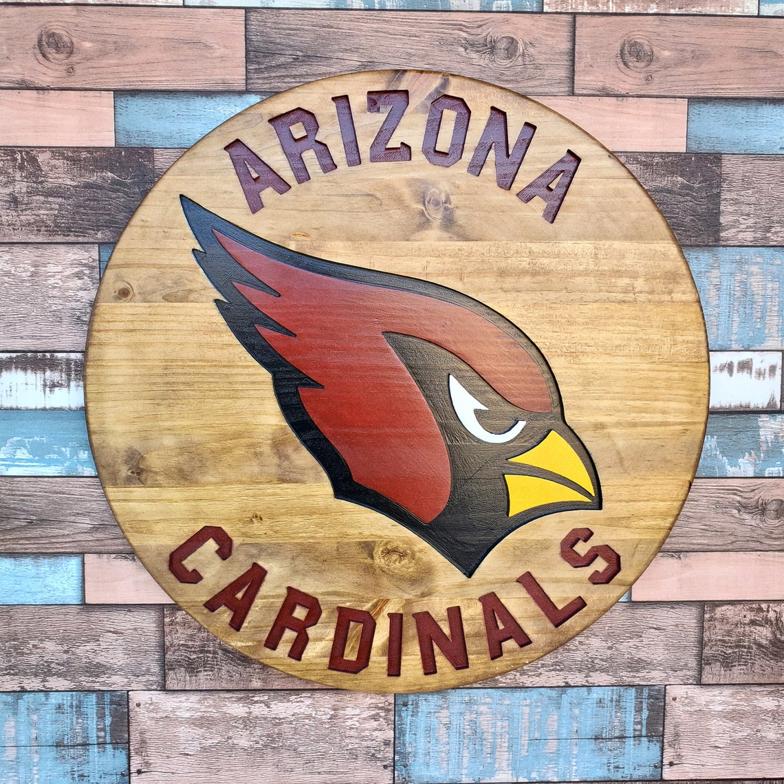 Arizona Cardinals Handmade Wood Sign - Etsy