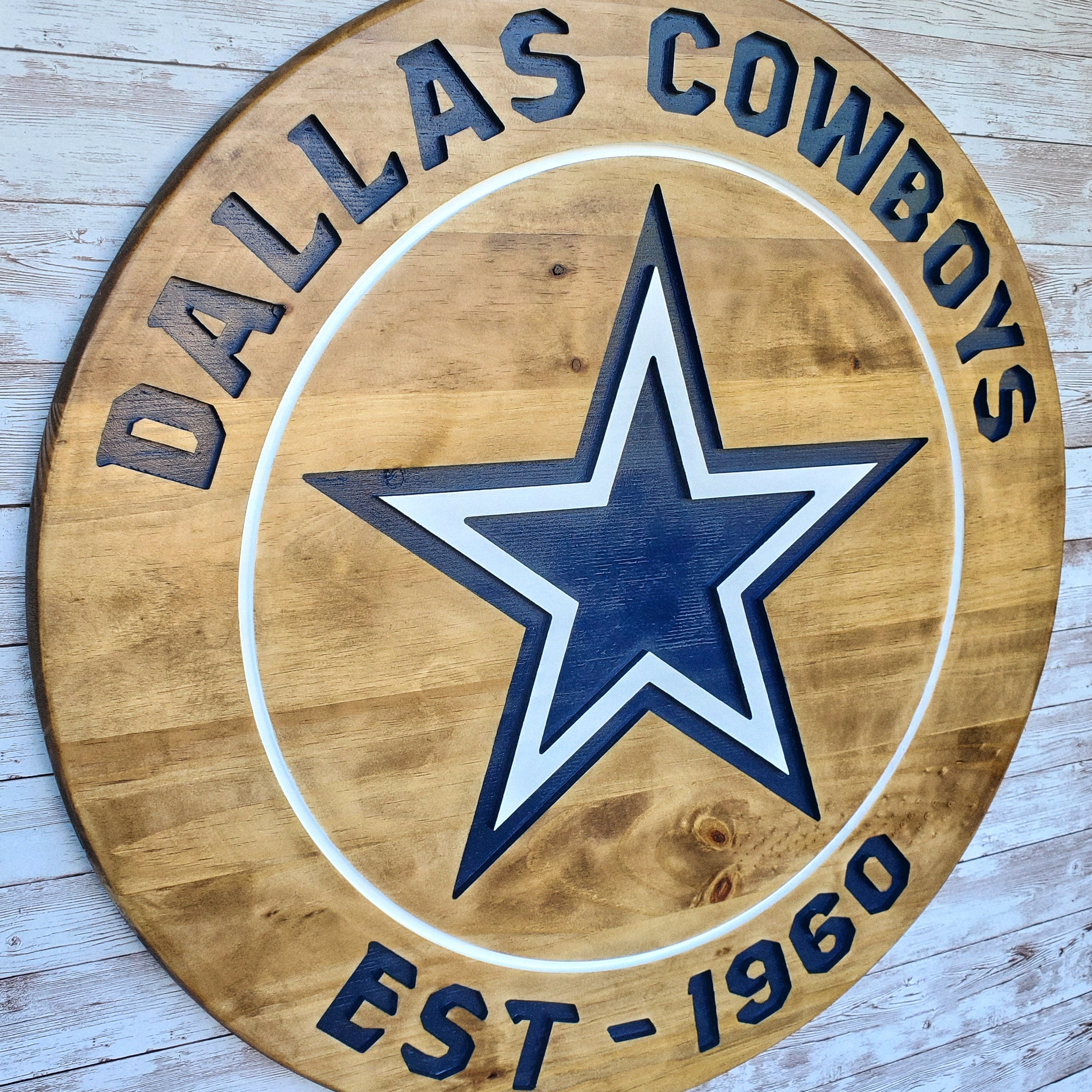 Dallas Cowboys Handmade Wood Sign | Etsy