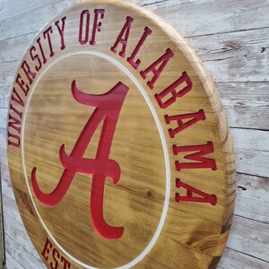 University of Alabama Handmade Wood Sign - Etsy