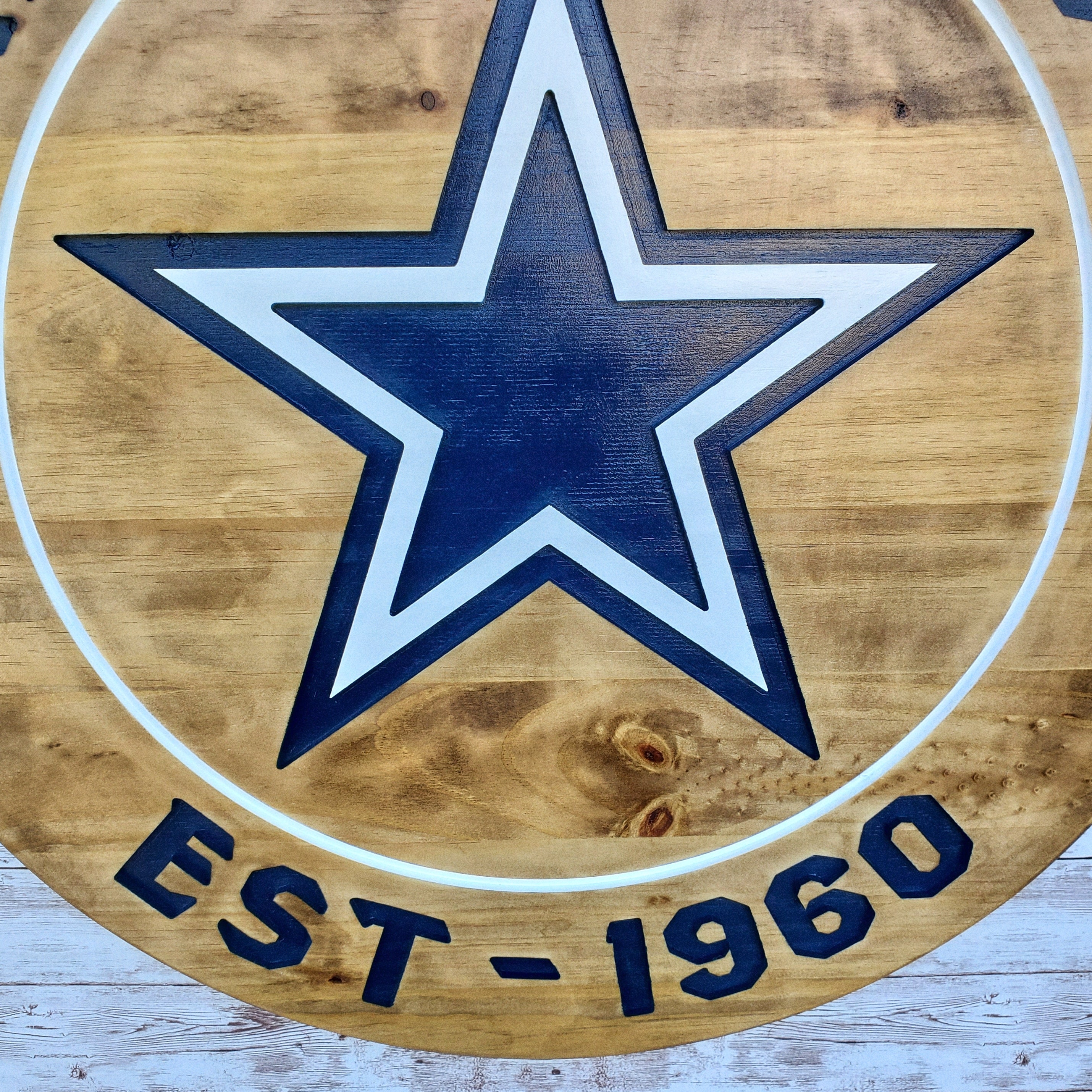 Dallas Cowboys Handmade Wood Sign | Etsy