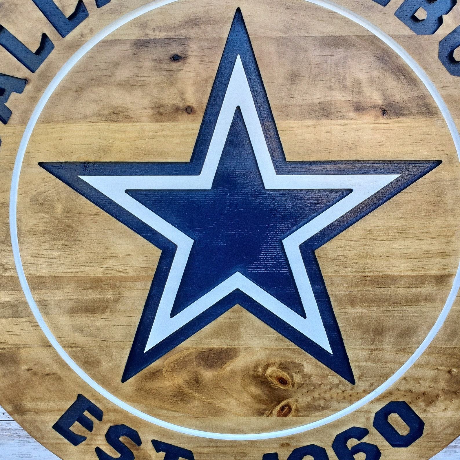 Dallas Cowboys Handmade Wood Sign | Etsy