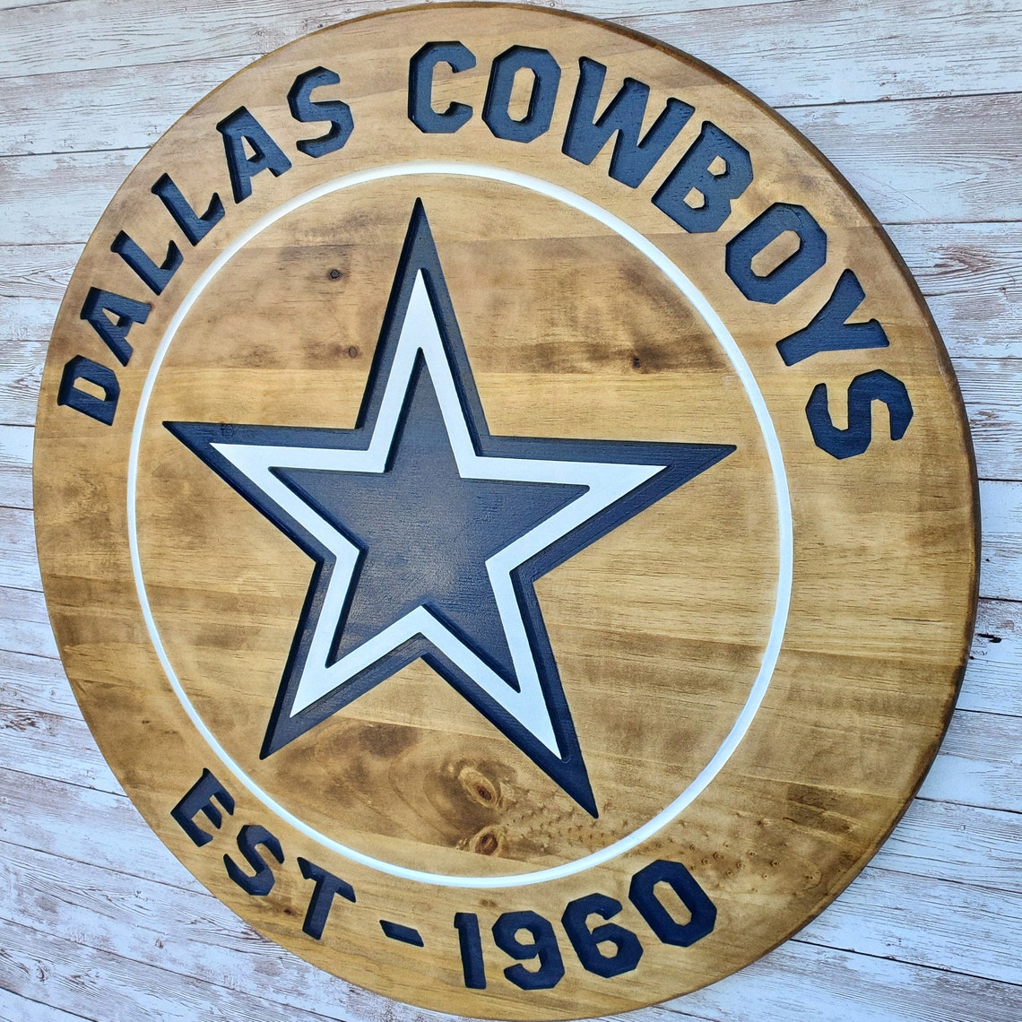 Dallas Cowboys Handmade Wood Sign | Etsy