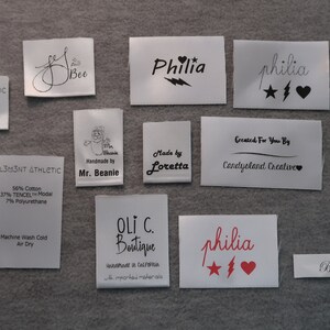 75 STICK ON Custom Labels for Handmade Items, Perforated Style by ...