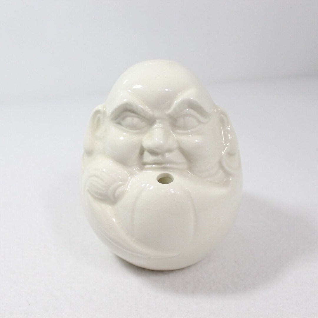 Vintage Good Luck Buddha Daruma Head Tiki Mug Japan Benihana Incense ...