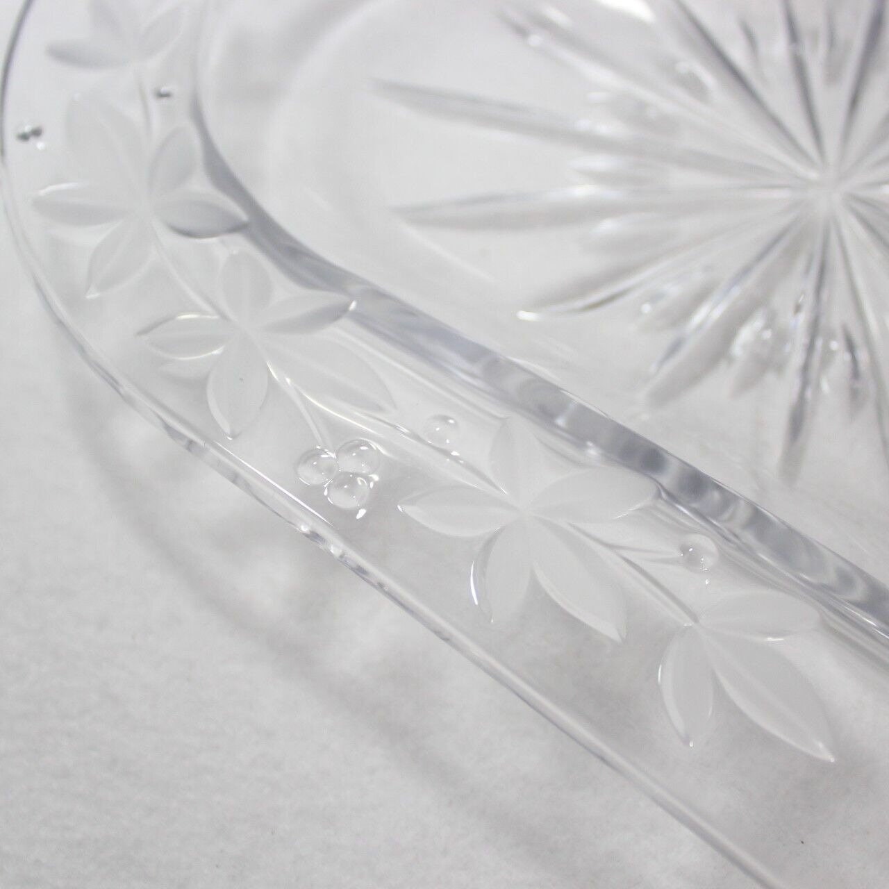 Mikasa Garden Terrace Crystal Heart Platter Serving Dish 13" Clear ...