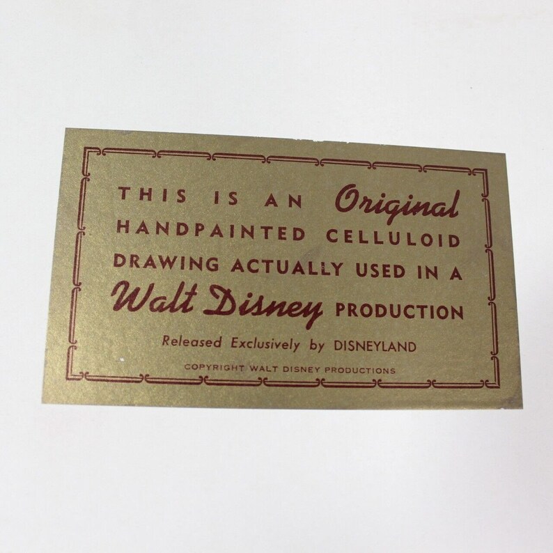 Disney Ludwig Von Drake Production Animation Art Cel Original Cel ...