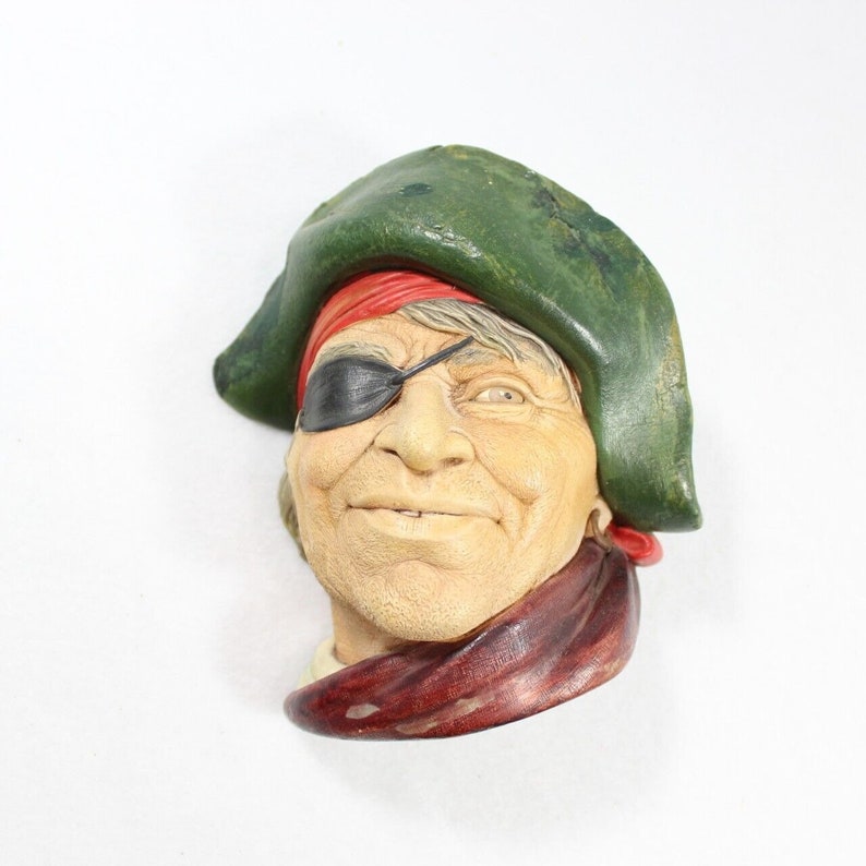 Smuggler Pirate Bossons Head Made in England Chalkware Vintage Legend ...