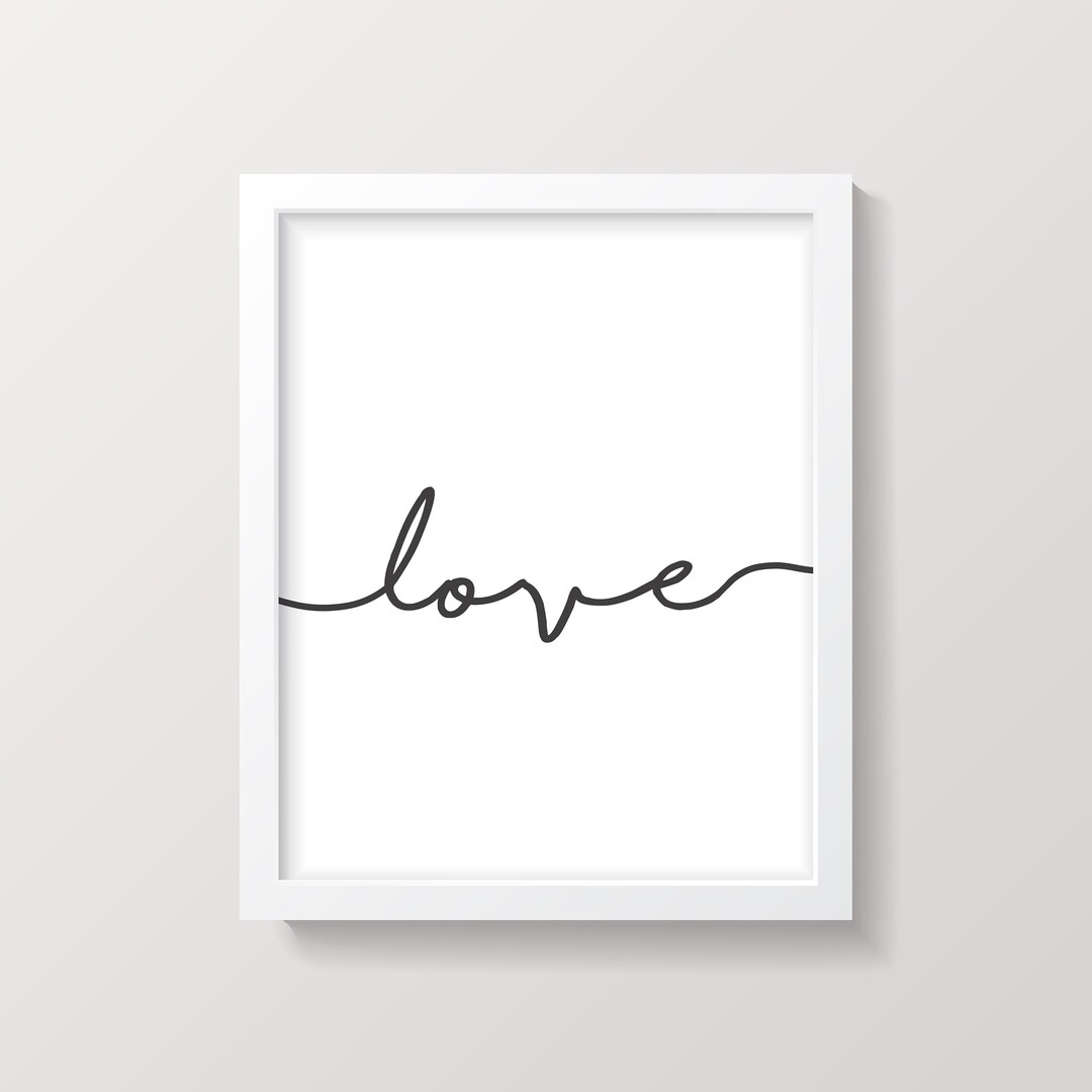 Love Printout Digital Download of the Love Art - Etsy