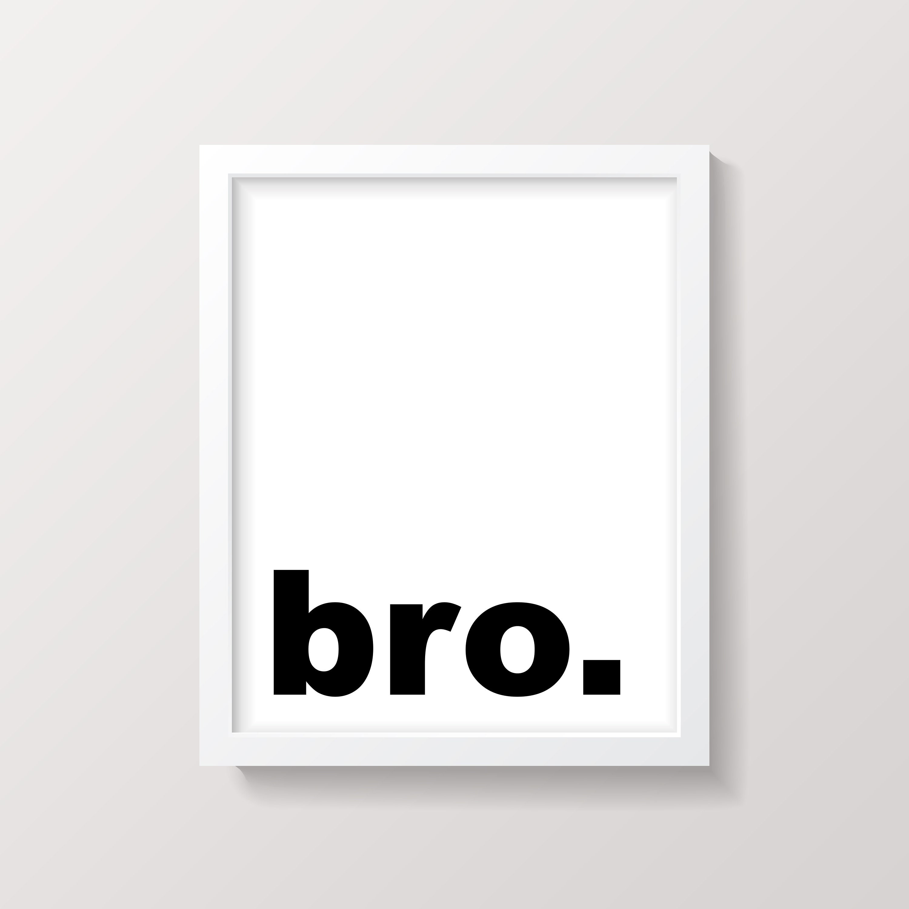 Bro. Word Wall Art 16x20 Printable Digital Download - Etsy