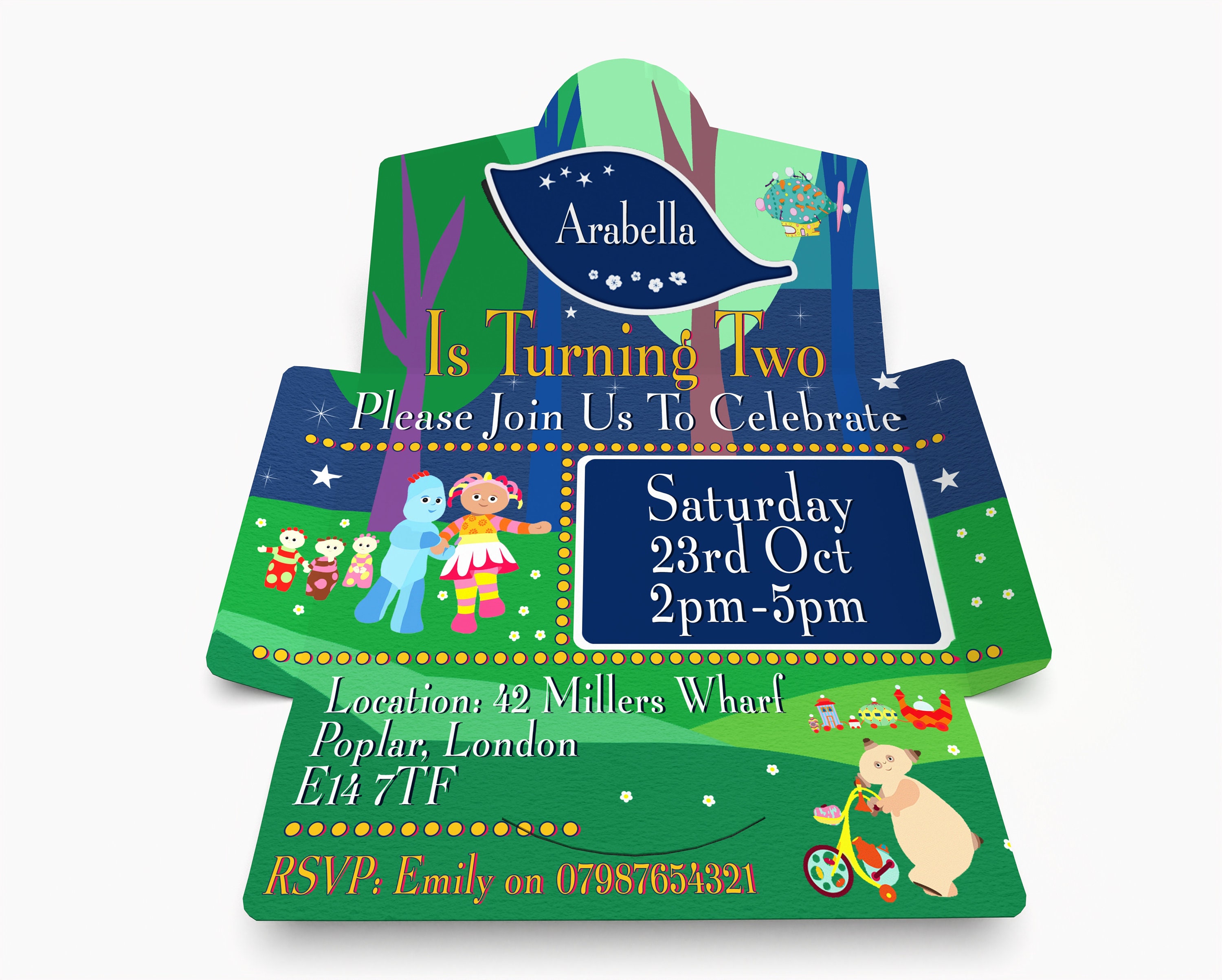 Invites Invitations Upsy Daisy Iggle Piggle Pack of 10 Envitations ... Invites Invitations Upsy Daisy Iggle Piggle Pack of 10 Envitations ...