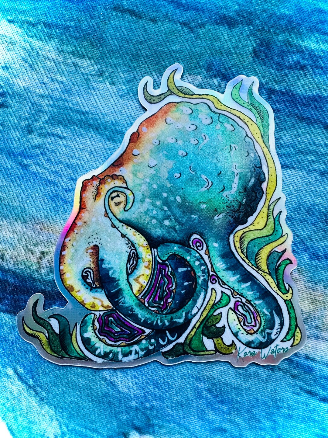 Octo Stickerz Holographic - Etsy