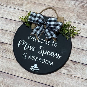 Teacher Door Sign Personalized Teacher Door Sign Teacher Appreciation ...