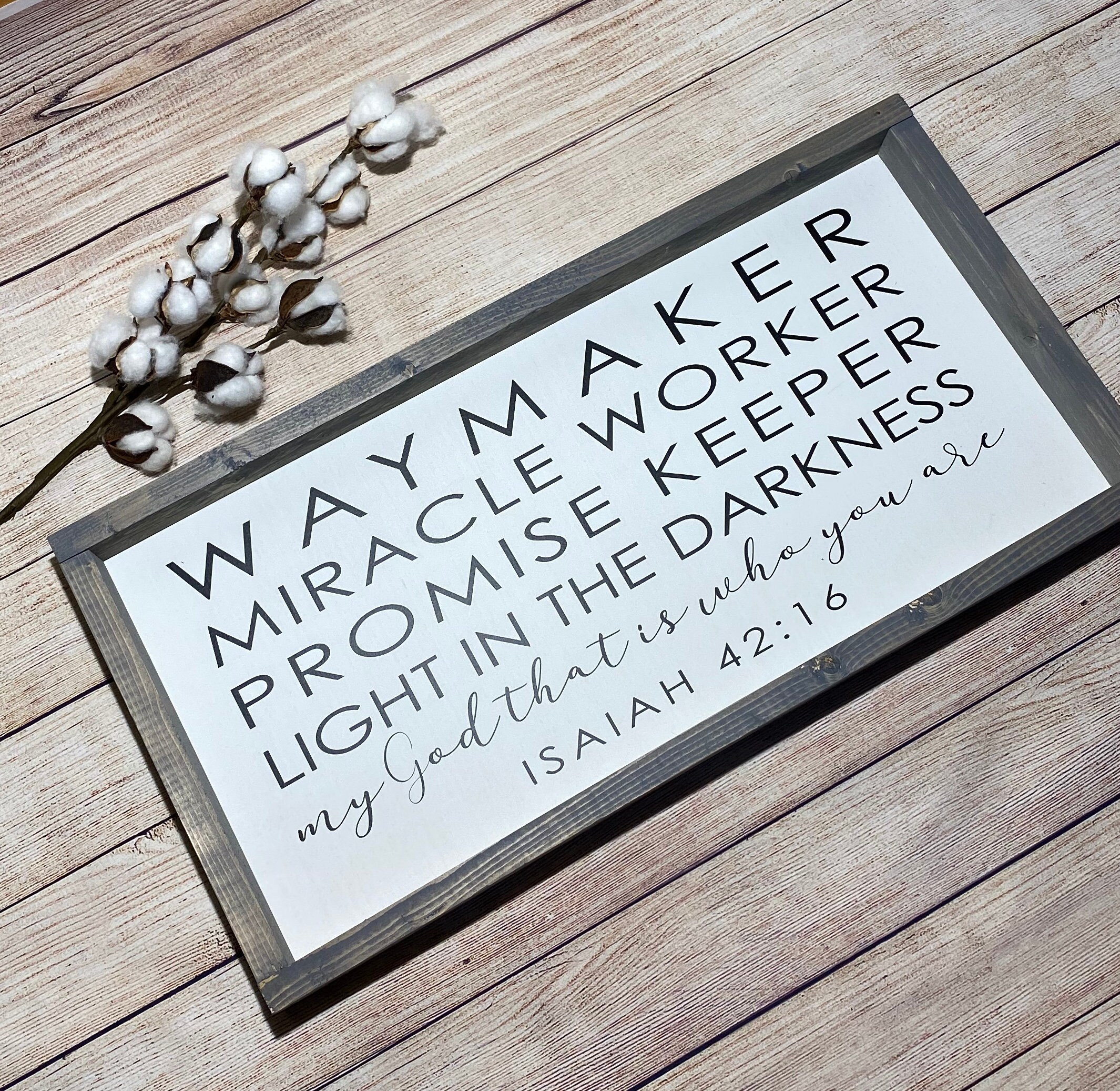 Way Maker Sign Way Maker Miracle Worker Sign My God That - Etsy
