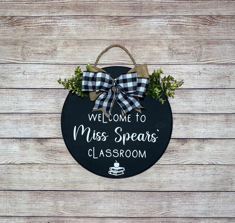 Teacher Door Sign Personalized Teacher Door Sign Teacher Appreciation ...