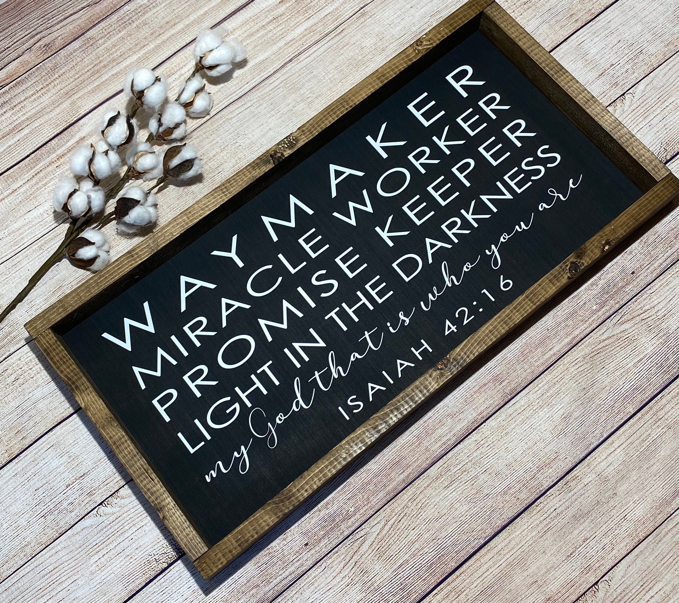 Way Maker Sign Way Maker Miracle Worker Sign My God That - Etsy