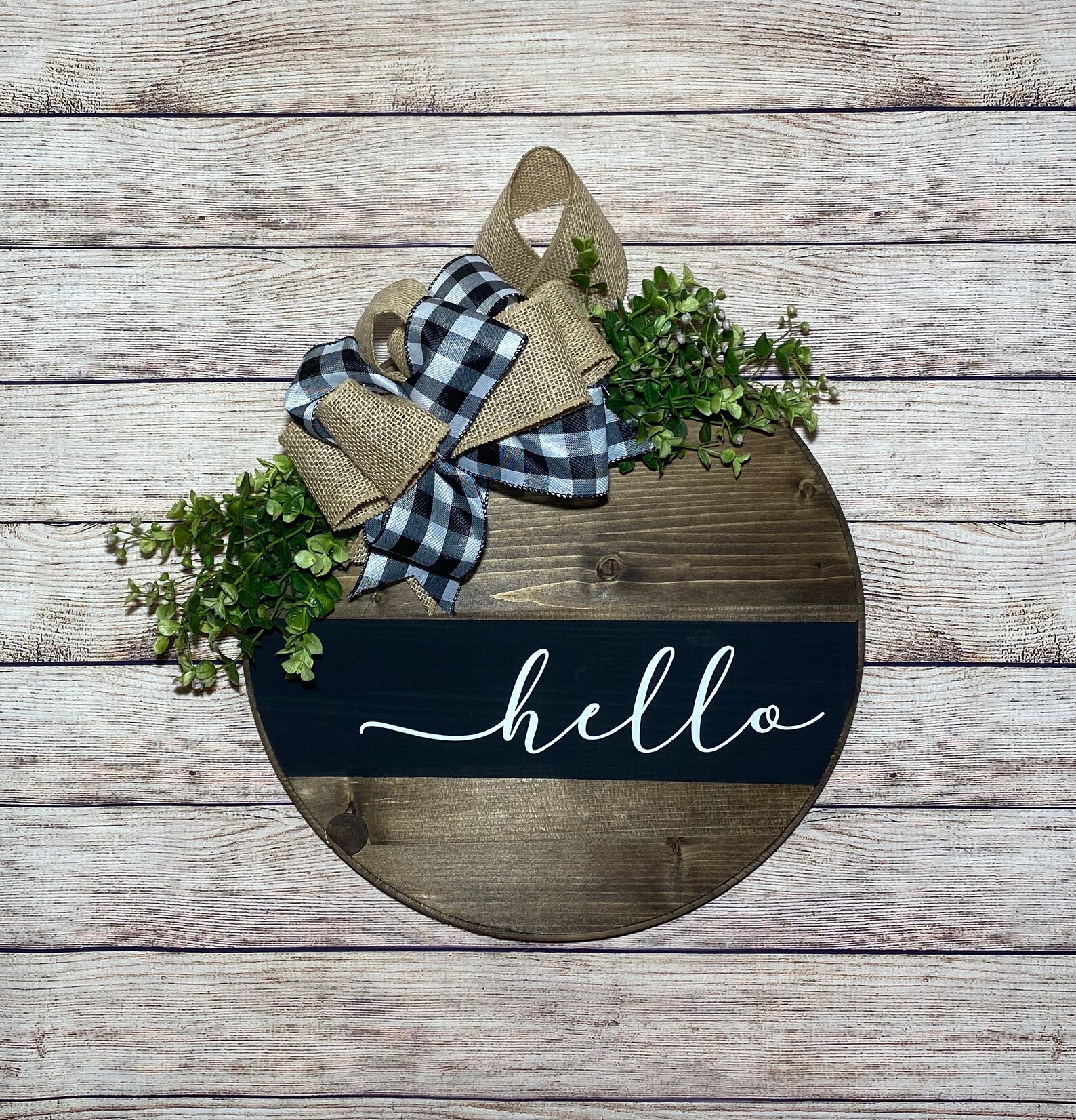 Front Door Decor Circle Door Sign Circle Front Door Decor - Etsy