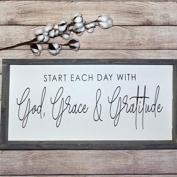 Grace and Gratitude Sign - Etsy
