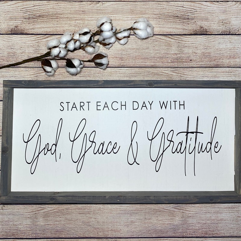 Grace and Gratitude Sign - Etsy