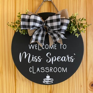 Teacher Door Sign Personalized Teacher Door Sign Teacher Appreciation ...