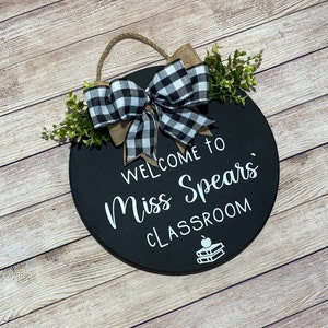 Teacher Door Sign Personalized Teacher Door Sign Teacher Appreciation ...