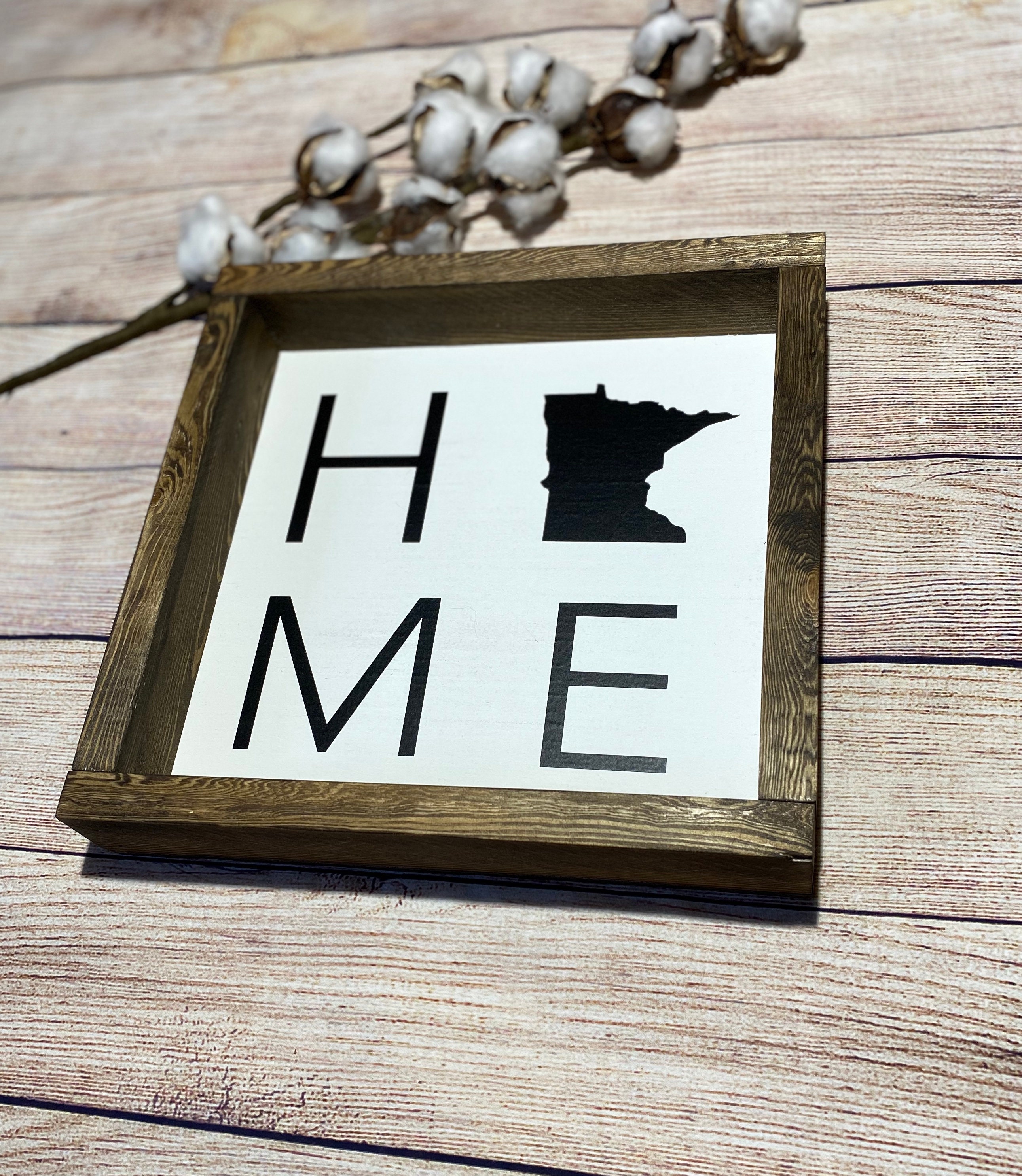 Home Sign Home Sign With State Wooden Home Sign | Etsy