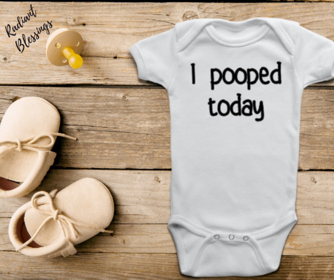 I Pooped Today Baby Bib / Onesie® Poo Jokes Bib / Onesie® Poo Bib ...