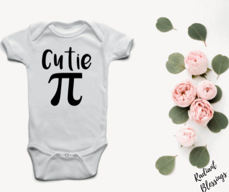 Cutie Pi pie Baby Bib / Onesie® Funny Math Pun Bib / Onesie® Cute Math ...