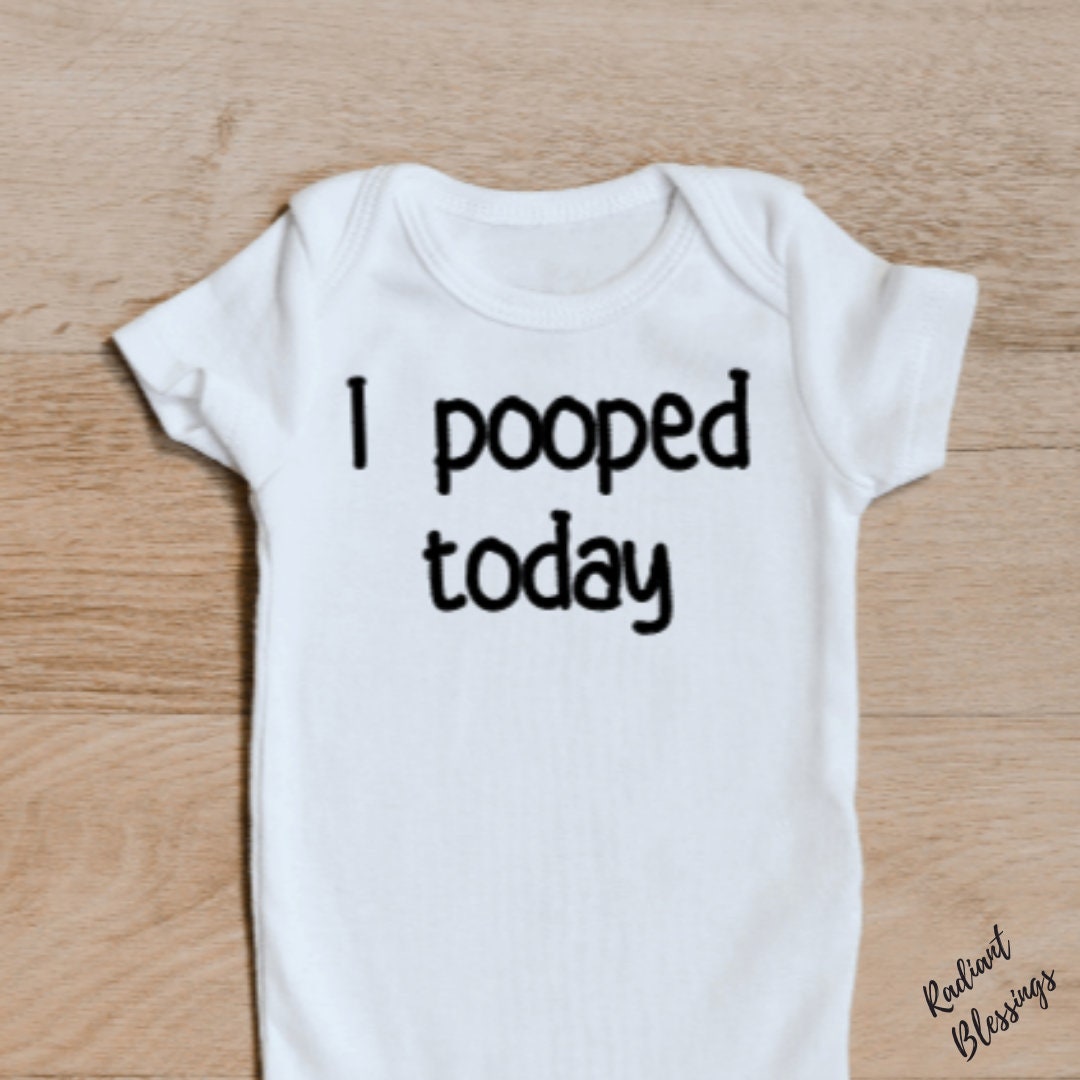 I Pooped Today Baby Bib / Onesie® Poo Jokes Bib / Onesie® Poo Bib ...