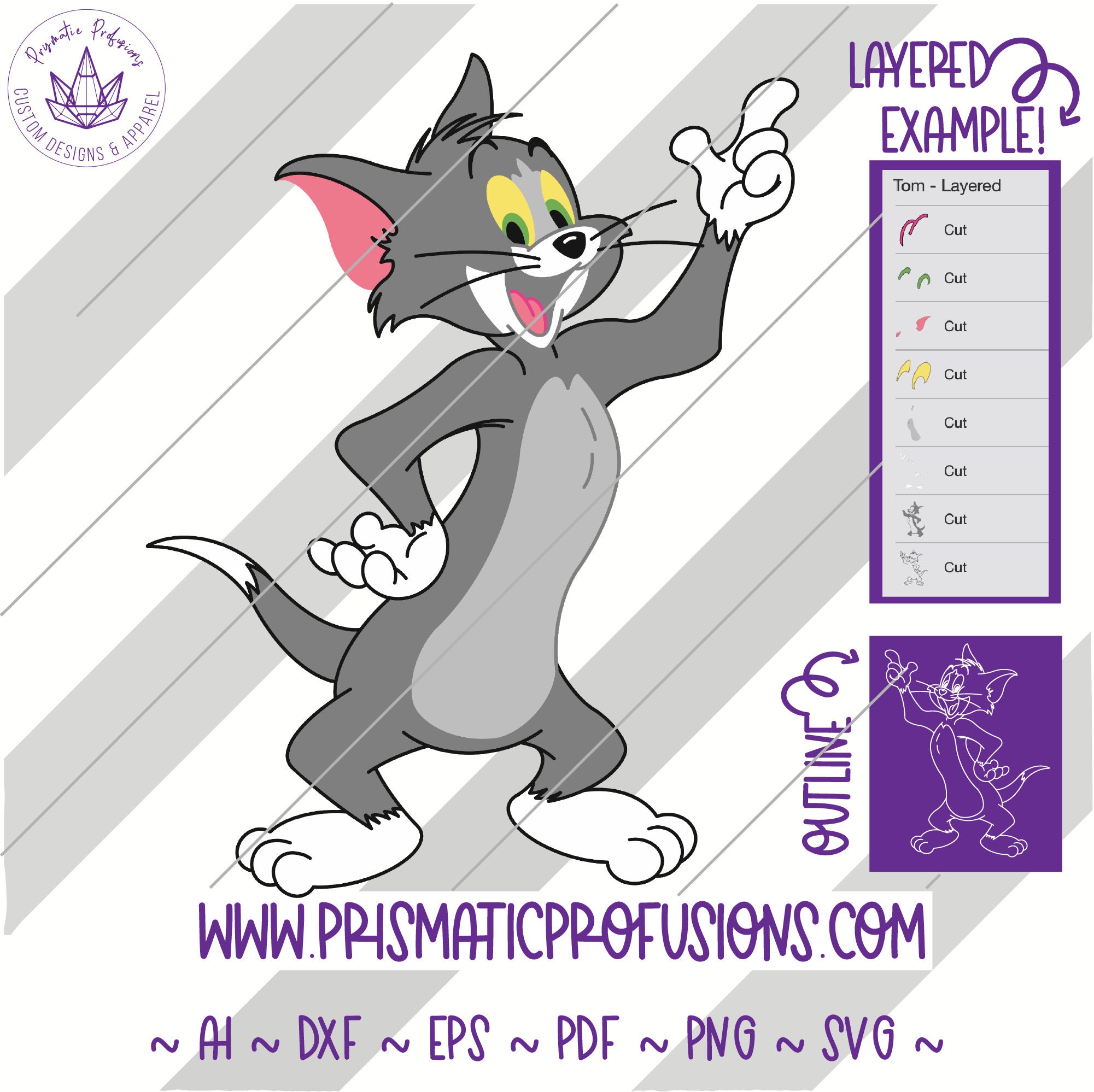 Tom and Jerry Tom and Jerry SVG Tom and Jerry Clipart Tom - Etsy Norway