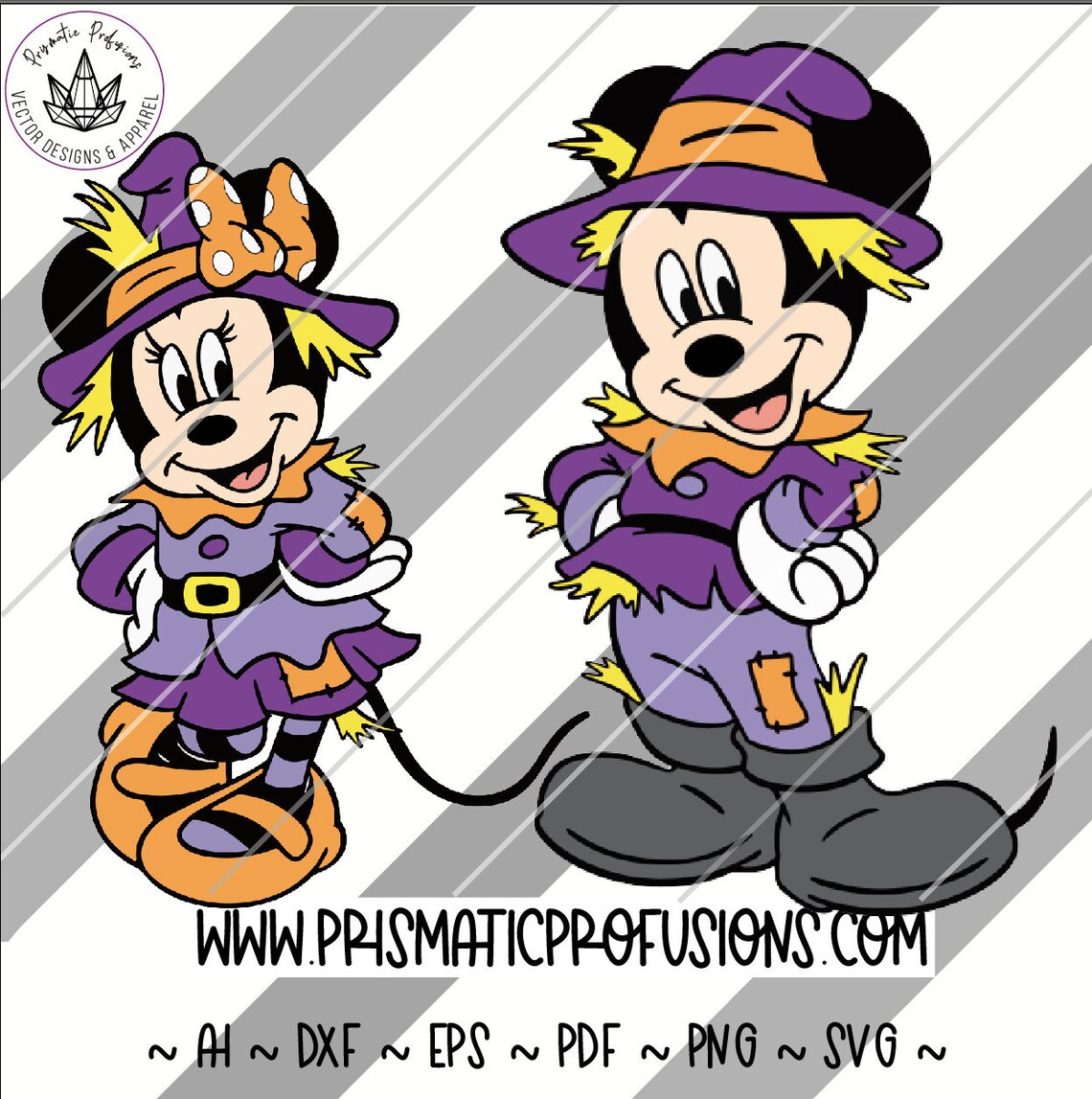 Halloween Mickey and Minnie Mouse Halloween Mickey and Minnie - Etsy