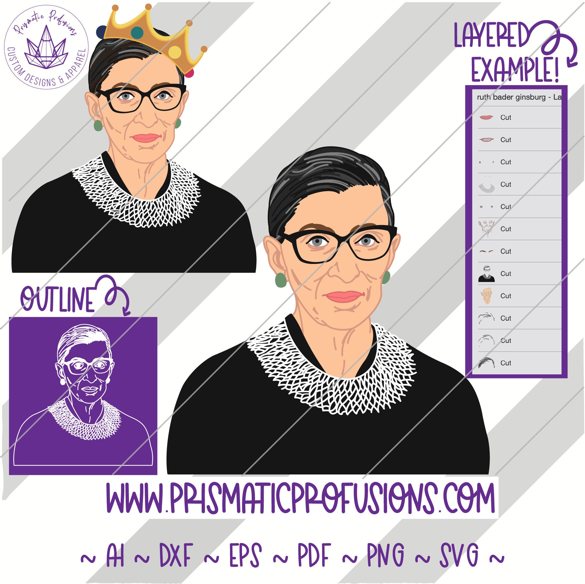 Ruth Bader Ginsburg Ruth Bader Ginsburg SVG Ruth Bader | Etsy