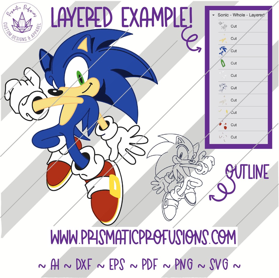 Sonic, Sonic SVG, Sonic Clipart Sonic Cut File, Sonic Birthday - Etsy